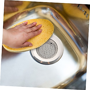 Generic 3pcs Sink Filter Strainer for Sink Faucet Knob Replacement Kitchen Sink Strainer Bathtub Drain Cover Stopper Bath Filter Bath Tub Plug Stopper Bath Sink Food Mesh Stainless Steel, Silver