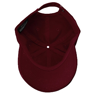 Falari Classic Baseball Cap Dad Hat 100% Cotton Soft Adjustable Size Burgundy