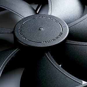 Fractal Design Dynamic X2 GP-14 Computer Fan - Silent Fan - High Airflow – 140x140x25 mm – 1000RPM – FDB-Bearings – Trip Wire - Aerodynamically Shaped Struts – 12v - Black Edition (Single)