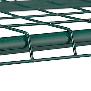 Relaxdays Plant Stand, 3 Tiers, Storage for Flower Pots, Indoor, Iron & Plastic, H x W x D 74.5 x 91 x 28.5, Green, Pack of 1