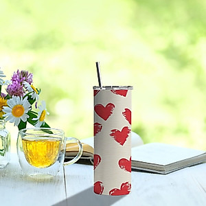 Medpol love kisses valentines insulated tumblers coffee cup Gift，love kisses valentines Drinking Glasses-Tea Cup-Coffee Mug tumbler with lid and straw 20 oz insulated tumbler cups