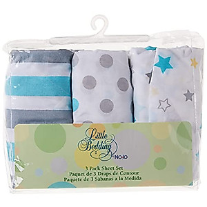Little Bedding by NoJo Twinkle Twinkle 3 Piece Crib Sheets