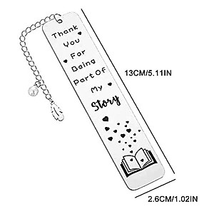 WNPXQNT DHliIQQ Steel Reading Bookmarks,Thank You Appreciation Gift for Women Tassel Men Collea Bookmark for Coworker with