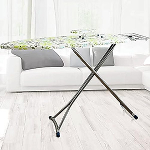 Metal Upright Ironing Board 5 Levels of Adjustable Height Iron Board with Non-Slip Feet Heat Resistant for Clothes Ironing