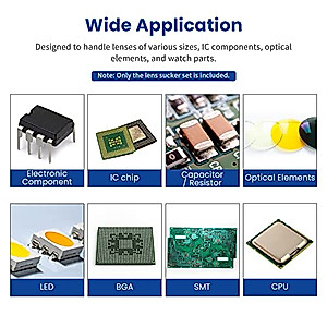 Neewer 8-in-1 Lens Sucker Kit, IC Pick Up Vacuum Suction Pen with 7 Interchangeable Suction Cups Lens Repair Tool for Lens Repair and Cleaning, Watches, and Electronic Components