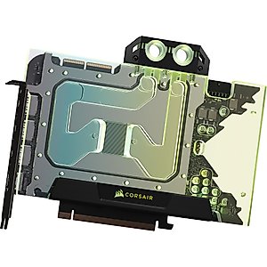 CORSAIR Hydro X Series XG5 RGB 3090 Ti Founders Edition GPU Water Block - For NVIDIA Geforce RTX 3090 Ti Founders Edition Graphics Cards - Clear