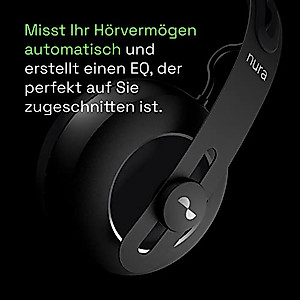 nura Nuraphone Wireless Bluetooth Headphones Over Ear with Ear Buds - Personalized Sound Profile, Active Noise Cancellation (ANC), Social Mode, Customizable Multi-tap Buttons, 20 Hour Battery Life