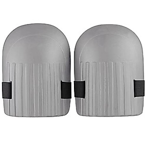 NoCry Home & Gardening Knee Pads for Women and Men - Lightweight Waterproof EVA Foam Cushion, Soft Inner Liner, and Easy Fit with Adjustable Hook'n'Loop Straps, Garden Kneeling Pads for Work, Grey