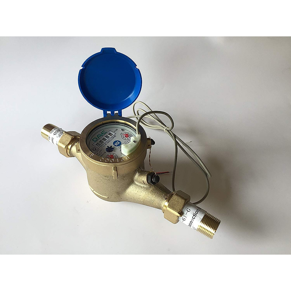 DAE C-75NL 1pcs 3/4" NonLead Water Meter Coupling, 3/4" Male NPT, 1" Female NPSM