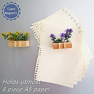 4pcs Cute Flower Refrigerator Magnets with Handmade Orchid Wooden Pot, Simulation Plant Refrigerator Magnet for Adults, Mini Decor Magnet for Fridge, Home, Kitchen, Office, School, Locker, Whiteboard