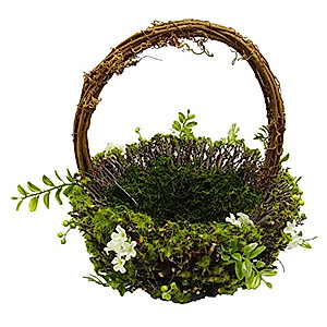 MICHAELS 12”; Green Moss Basket by Ashland®