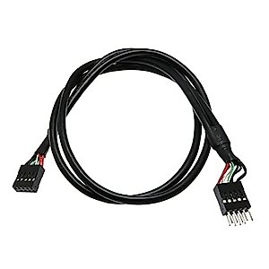 BAIRONG USB Internal Motherboard Header Cable USB 9pin Male to Female Internal Motherboard Header Cable