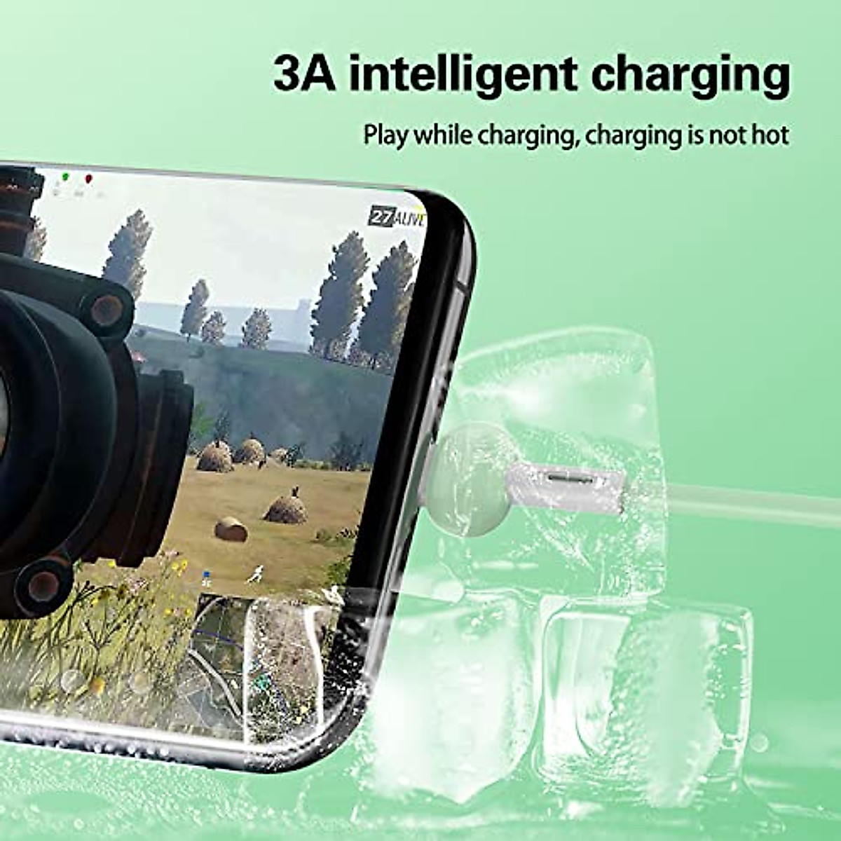 BGNTBUK Note 9 Plus New 2PC 1m 3A Silicone Data Cable Mobile Phone Color Fast Charging Line Liquid Soft Plastic Flash Charging Cable Cf-31 Case