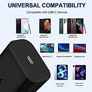 45W Samsung Charger Type C Super Fast Charging USB C Charger for Samsung Galaxy S23 Ultra/S23/S23+/S22/S22 Ultra/S22+/Note 10/Note 20/S20/S21/S10, Galaxy Tab S7/S8, PPS Charger
