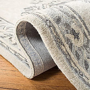 SAFAVIEH Empire Collection 2' x 3' Beige/Light Grey EM414D Handmade Traditional European Premium Wool Accent Rug