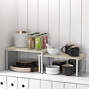 Simple Houseware Expandable Counter Shelf, Maple