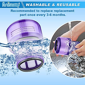 2 Pack Replacement V11 Filters for V11 Torque Drive V11 Animal V15 Detect Vacuum, Replace Part 970013-02