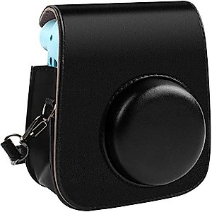 Protective & Portable Case Compatible with Fujifilm for Instax Mini 12/11 Instant Camera with Accessories Pocket and Adjustable Strap - Charcoal Grey