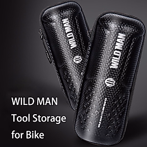 Bike Tool Bags, Road Bike Kit Tool Bag, Bike Storage with Water Bottle Holder, Repair Kit Capsule Hard Shell Bicycle Bag, Mountain Bicycle Tool Pouch Bike Tool Mount, Repair Tool Wrap Case, No Tool