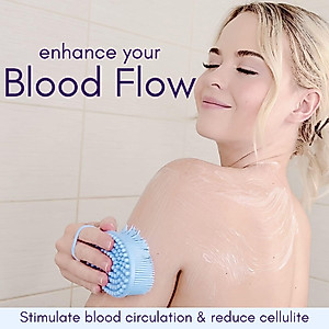 Avilana Silicone Body Scrubber – Dual-Sided Silicone Loofah for Shower, Body Scrubber for Men & Women, Gentle Loofa Alternative, Easy-to-Clean Silicone Body Scrubber Exfoliator