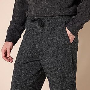 Amazon Essentials Men's Lightweight French Terry Jogger Pant (Available in Big & Tall), Charcoal Heather, Large