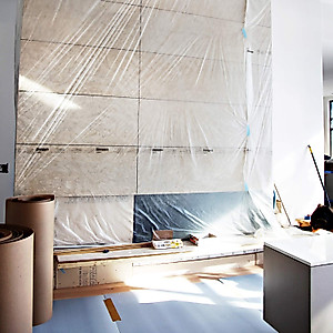 Trimaco Easy Mask Cling Cover Plastic Sheeting, 9-feet x 400-feet