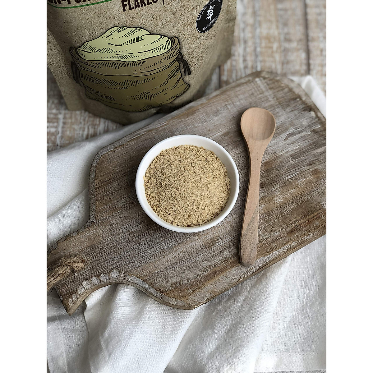 Anthony's Premium Nutritional Yeast Flakes, 10 oz, Non Fortified, Batch Tested Gluten Free, Non GMO