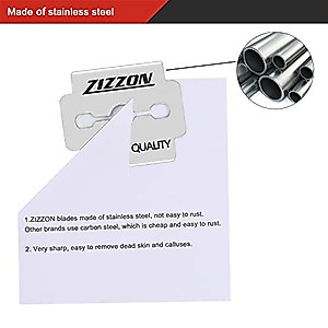 ZIZZON Callus Shaver Replacement Blades 100 Count