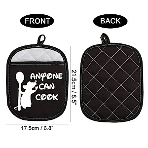 ZJXHPO Cooking Gift Anyone Can Cook Hot Pads Oven Pads Pot Holder for Cooking Lover (Anyone Can Cook)
