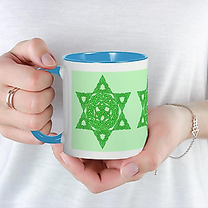 CafePress Celtic Star Of David Mug Ceramic Coffee Mug, Tea Cup 11 oz