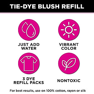Tulip One-Step Tie-Dye Kit Dye Refill Packs, Blush