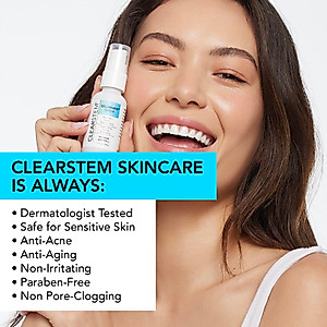 CLEARSTEM - CELLRENEW - Collagen Stem Cell Serum - Acne + Youthful Skin Face Serum - Hyaluronic Acid, Reishi, Aloe Vera - Facial Skin Care Products - Vegan, Gluten Free, Cruelty Free - 1 fl oz / 29ml