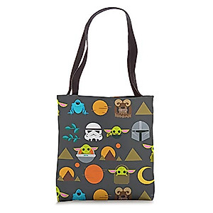 Star Wars The Mandalorian The Child Creature Collage Tote Bag