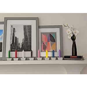 Wicca Wicks - 20 Black Candles | 4 inches Tall & 3/4 inch Diameter | Witchcraft Supplies for Your Personal Wiccan Altar, Spells, Charms & Rituals | Witchy Room Decor | Taper Candlesticks (Black)