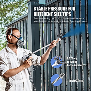 Gyfent X9 Airless Paint Sprayer, 0.39GPM Paint Sprayer for Home Interior 650W 3000psi Airless Sprayer with Low Overspray Adjustable Pressure & Motor Speed for House Painting DIY Garage