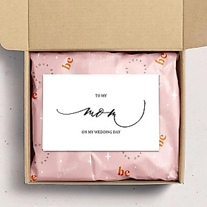 Nchigedy Set of 2 Wedding Day Card for My Parents, To Dad And Mom On My Wedding Day Card, Wedding Day Card Set for Mom And Dad