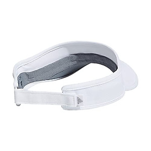 adidas Women's Superlite Performance Visor, White/Silver Reflective, One Size