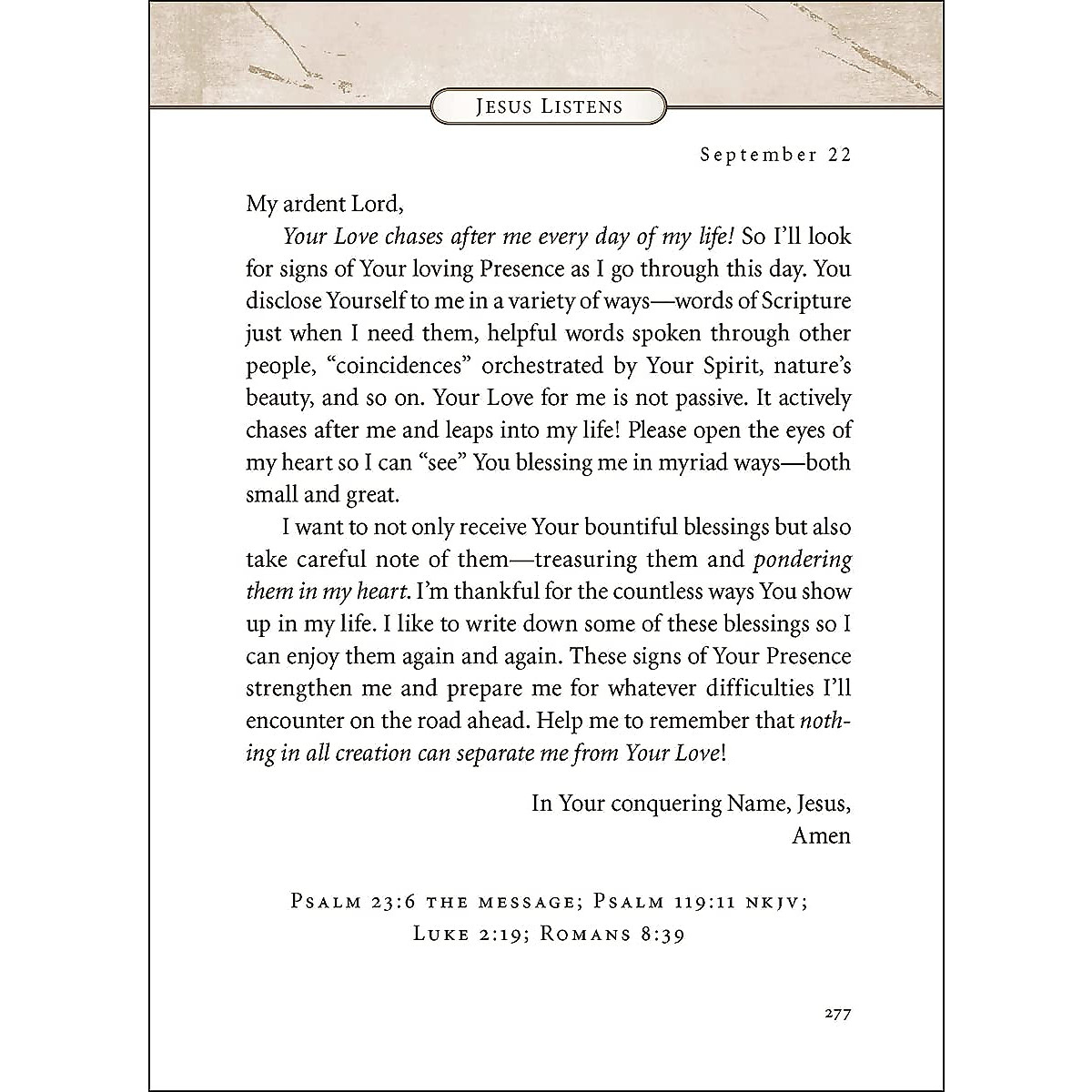 Jesus Listens: Daily Devotional Prayers of Peace, Joy, and Hope (A 365-Day Prayer Book)
