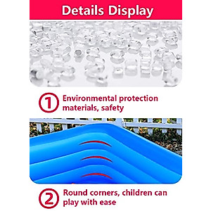 TOE Inflatable Family Swimming Pools 3-Floor Lounge Pool for Kiddie Kids Adults Infant Toddlers Easy Set Swimming Pool for Garden Backyard Outdoor Summer Water Party
