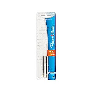 Paper Mate G-Force, Titanium and X-Tend Medium Tip Black Lubriglide Ink Pen Refills, Pack of 2 (5640736PP)