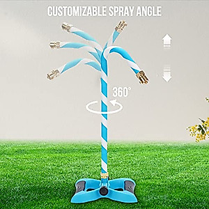 GMAULEE Misting Cooling System, a Brass Connector(3/4'') Outdoor Mister System for Patio Waterpark Garden Trampoline Greenhouse (2.27FT)