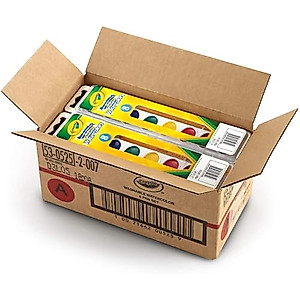 Crayola 8 Pan Set Washable Watercolors, Safe for Kids - Includes Brushes - 24 Pack