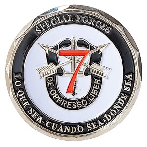 United States Air Force USAF Eglin Air Force Base AFB 7th Special Forces Scorpion Lo Que Sea, Cuando Sea, Donde Sea Challenge Coin