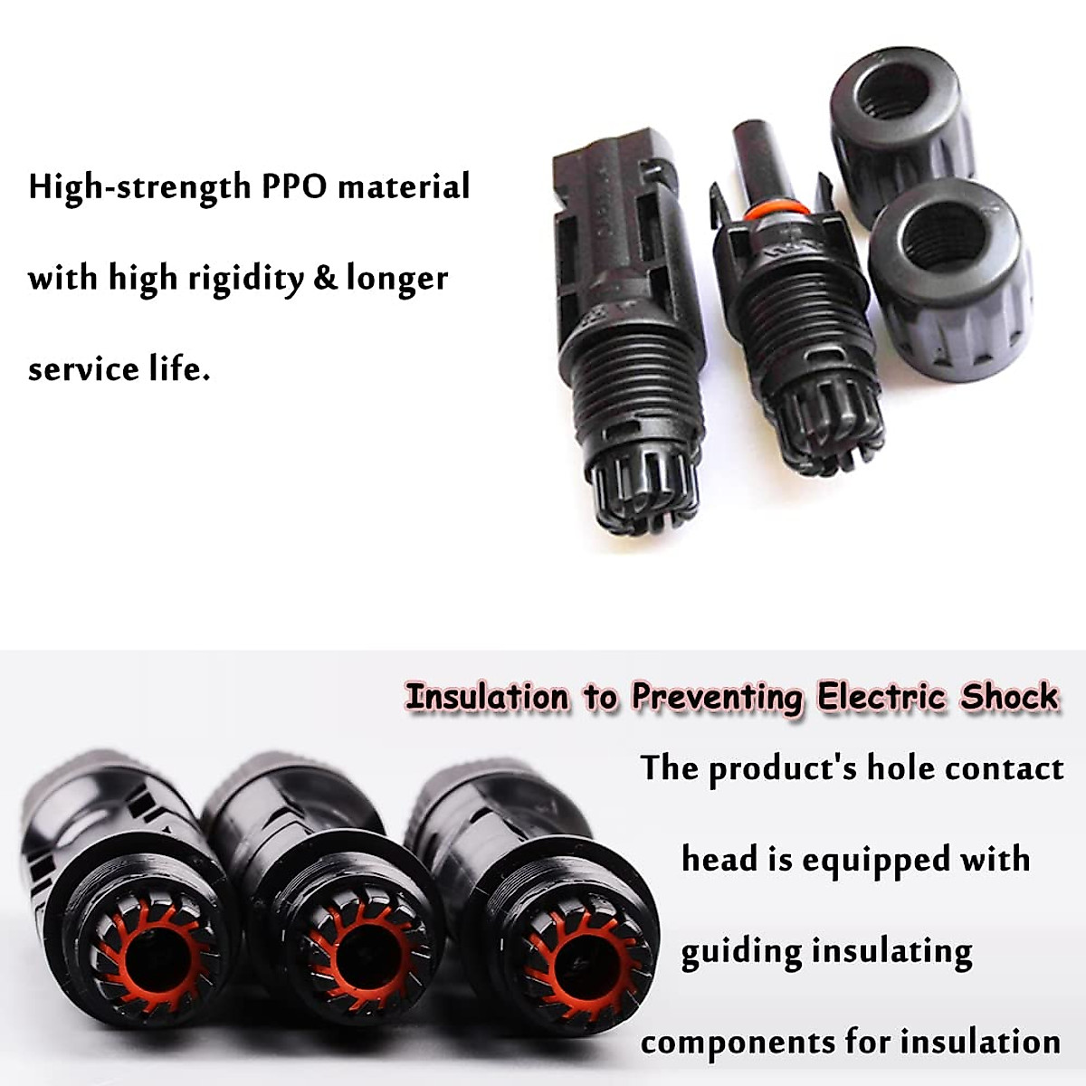 BAYM Metal Wrench 8 Pairs Connector Male and Female Solar Panel Connector 30A 1000V for PV Cable 2.5/4/6mm Solar Panel Connect Spanner Disconnect