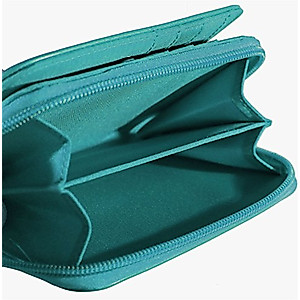 Kukubird New Girls / Ladies Medium Dachshund Cartoon Designs Purse Wallet - Blue