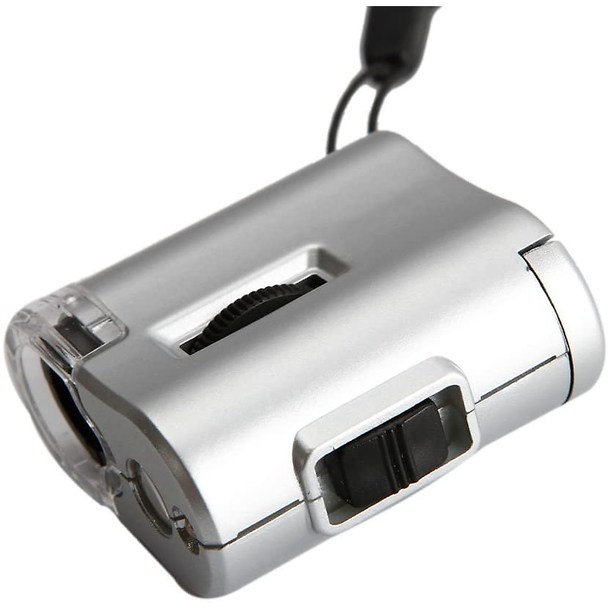 Mini Pocket 60X LED UV Light Lamp Microscope Magnifier Magnifying Loupe for Money Currency Detect Detecting Maps Coins Stamps Jewelry Jeweller