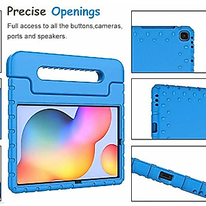 i-original Kids Case for Samsung Galaxy Tab S6 Lite 10.4 inch 2022/2020 Model (SM-P610/P613/P615/P619) - Shockproof Kids Bumper Cover Handle Stand EVA Case(Blue)
