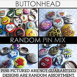 Random Pin Back Button Pins - Bulk Resale Wholesale Lot - 1” (One Inch) Mini Size - 10-200 Per Unique Set