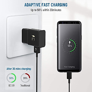 Works by VOLT PLUS TECH Original 10ft USB-C Cable Compatible with Your Sennheiser Momentum True Wireless 2 with Fast Charging and Data Transfer. (White 3M)