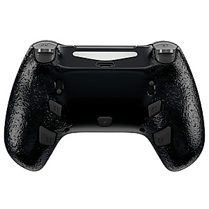 eXtremeRate White Decade Tournament Controller (DTC) Upgrade Kit for PS4 Controller JDM-040/050/055, Upgrade Board & Ergonomic Shell & Back Buttons & Trigger Stops - Controller NOT Included